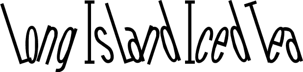Long Island Iced Tea font | Fonts2u.com