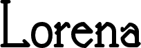 Lorena font