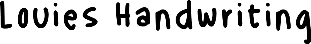 Louies Handwriting Regular font