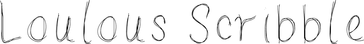 LoulousScribble font | Fonts2u.com