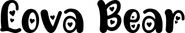Lova Bear font | Fonts2u.com