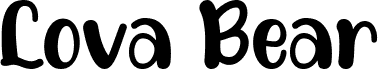 Lova Bear Two font | Fonts2u.com