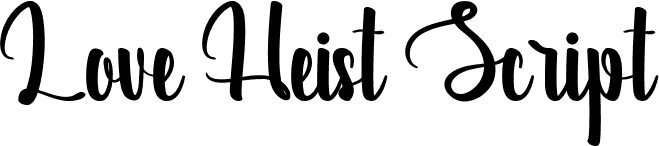 Love Heist Demo Script font