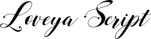 Loveya Script Italic Regular font | Fonts2u.com