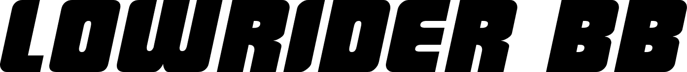 LowRider BB Italic font | Fonts2u.com