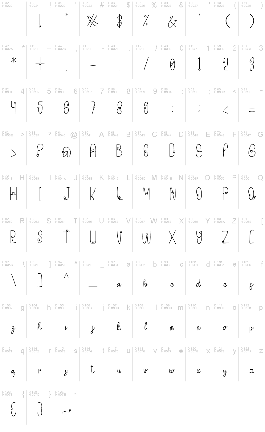 LOVE full song font | Fonts2u.com