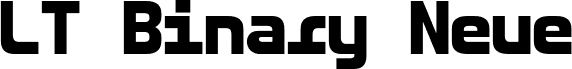 LT Binary Neue Round Bold font | Fonts2u.com