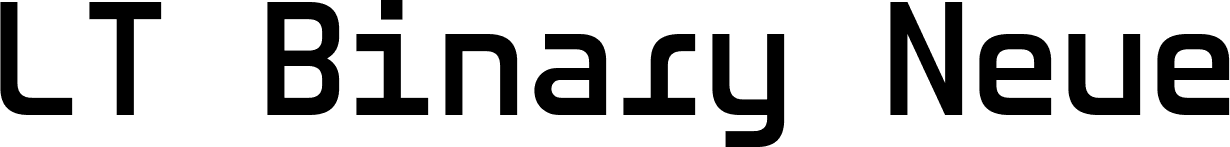 LT Binary Neue Bold font | Fonts2u.com
