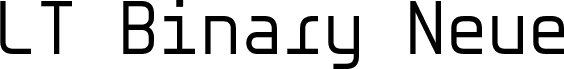 LT Binary Neue Bold font | Fonts2u.com