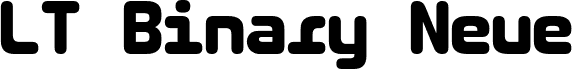 LT Binary Neue Black font | Fonts2u.com