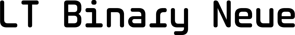 LT Binary Neue Round Bold font | Fonts2u.com