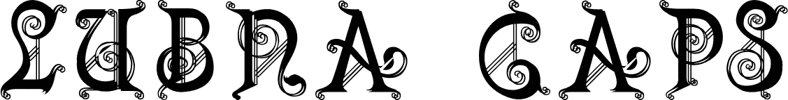 Lubna Caps font | Fonts2u.com