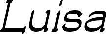 Luisa Bold font