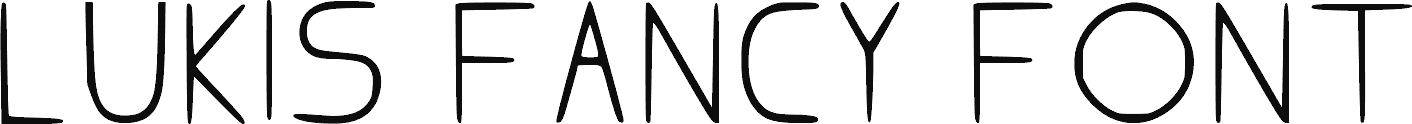 Lukis Fancy Font Regular font
