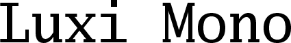 Luxi Mono Bold font | Fonts2u.com