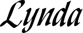 Lynda Cursive Bold font