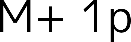 M+ 1p regular font