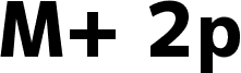M+ 2p bold font