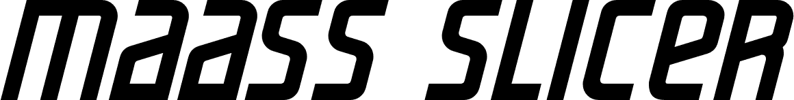 maass slicer Italic font | Fonts2u.com