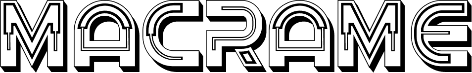 Macrame Hollow Thin Regular font | Fonts2u.com