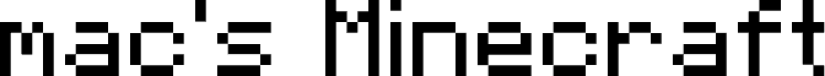mac's Tweaked Minecraft Regular fuente | Fonts2u.com