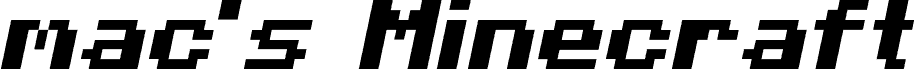 mac's Tweaked Minecraft Bold font | Fonts2u.com