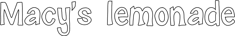 Macy's lemonade font | Fonts2u.com