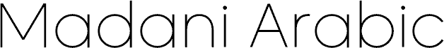 Madani Arabic DEMO Regular font