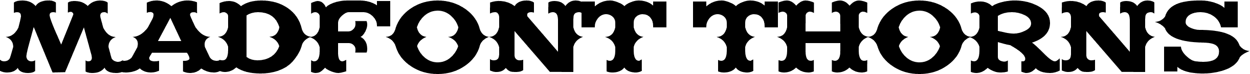 Madfont Thorns fonte | Fonts2u.com