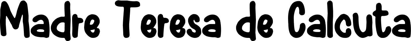 Madre Teresa de Calcuta font | Fonts2u.com