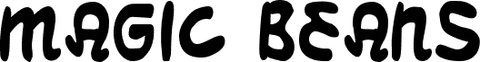 Magic Beans Collage font
