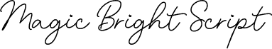 MagicBrightScript-Bold font