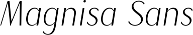 Magnisa Sans Regular font | Fonts2u.com