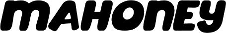 Mahoney font