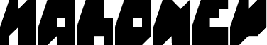 Mahoney font
