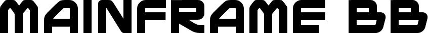 Mainframe BB font | Fonts2u.com