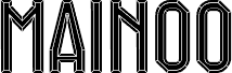 Mainoo Personal Use In Line font | Fonts2u.com