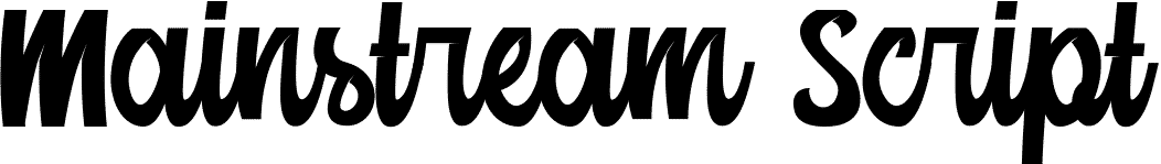 Mainstream Script-Medium font