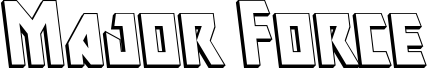 Major Force 3D font | Fonts2u.com