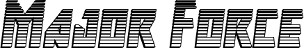 Major Force font | Fonts2u.com