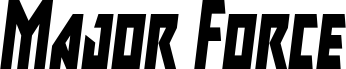 Major Force Condensed font