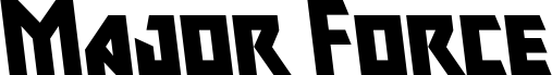 Major Force Expanded font | Fonts2u.com