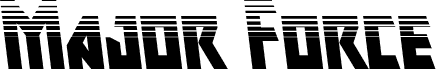 Major Force Expanded font | Fonts2u.com