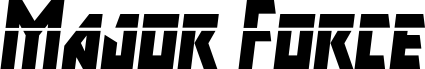 Major Force Laser font