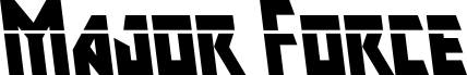Major Force Laser font | Fonts2u.com