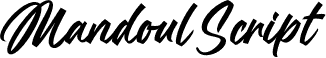 Mandoul Script PERSONAL USE ONLY Regular font
