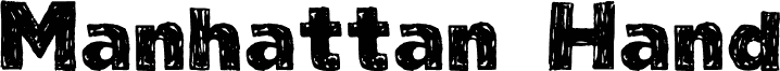 Manhattan Hand Bold font | Fonts2u.com