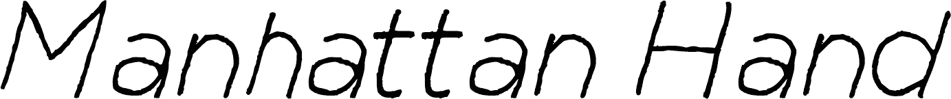 Manhattan Hand Lite Italic font | Fonts2u.com