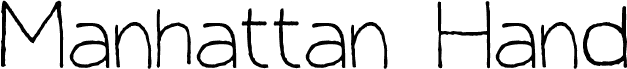 Manhattan Hand Bold font | Fonts2u.com