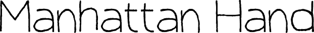 Manhattan Hand Bold font | Fonts2u.com